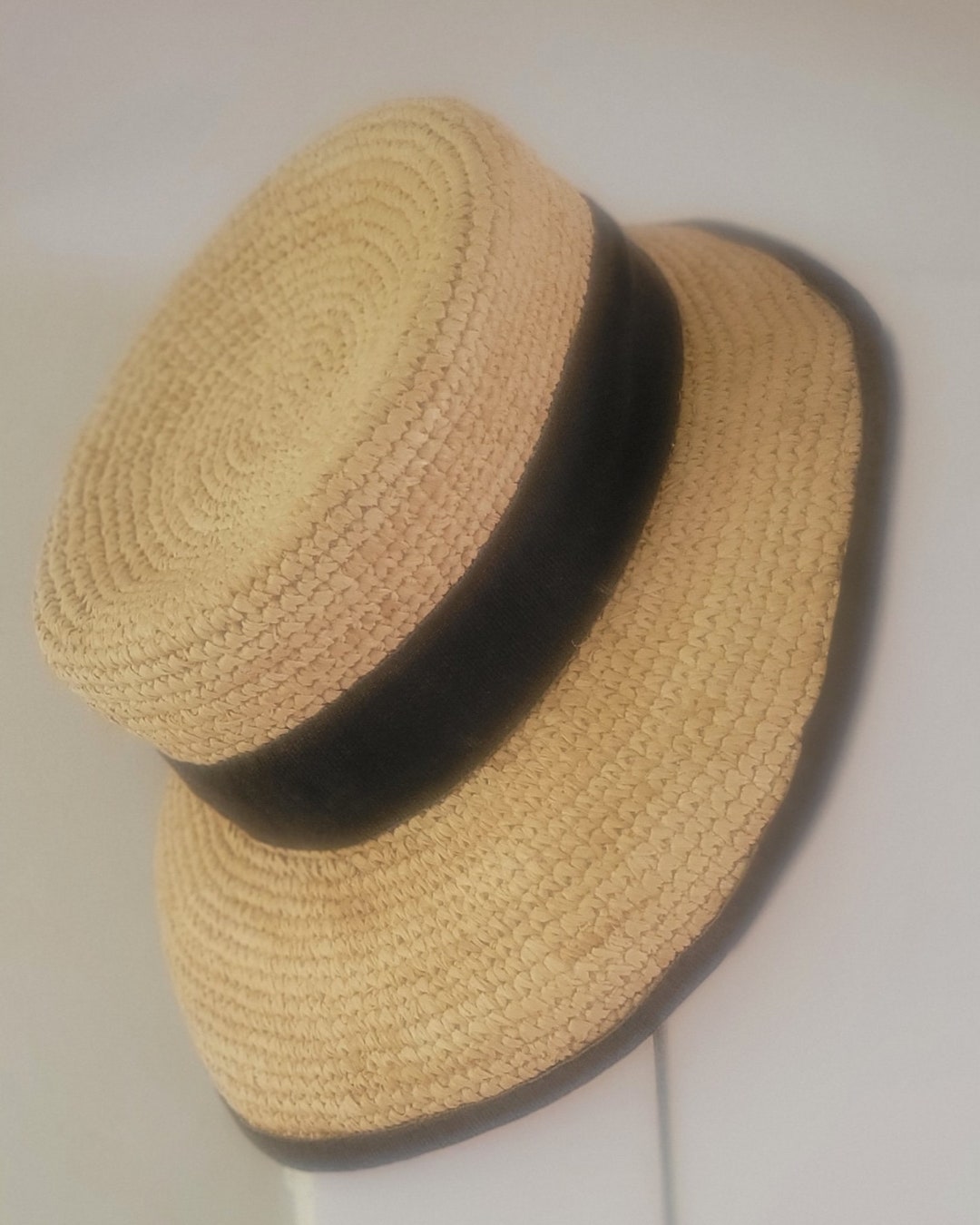French Vintage Straw Hat, Vintage Straw Hat, School Straw Hat - Etsy
