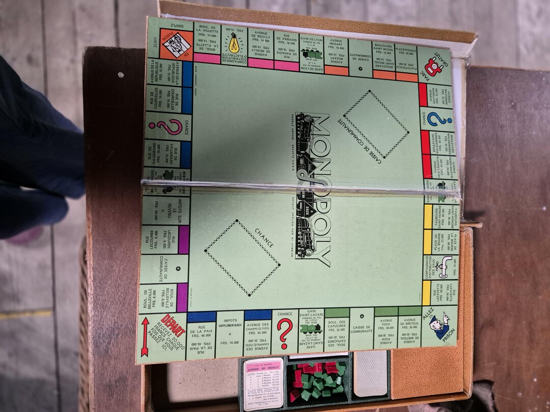 Vintage French Monopoly Game, Vintage Board Game, Waddingtons - Etsy