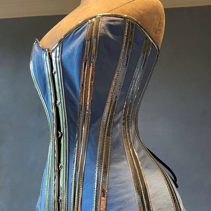 Silver Corset - Etsy