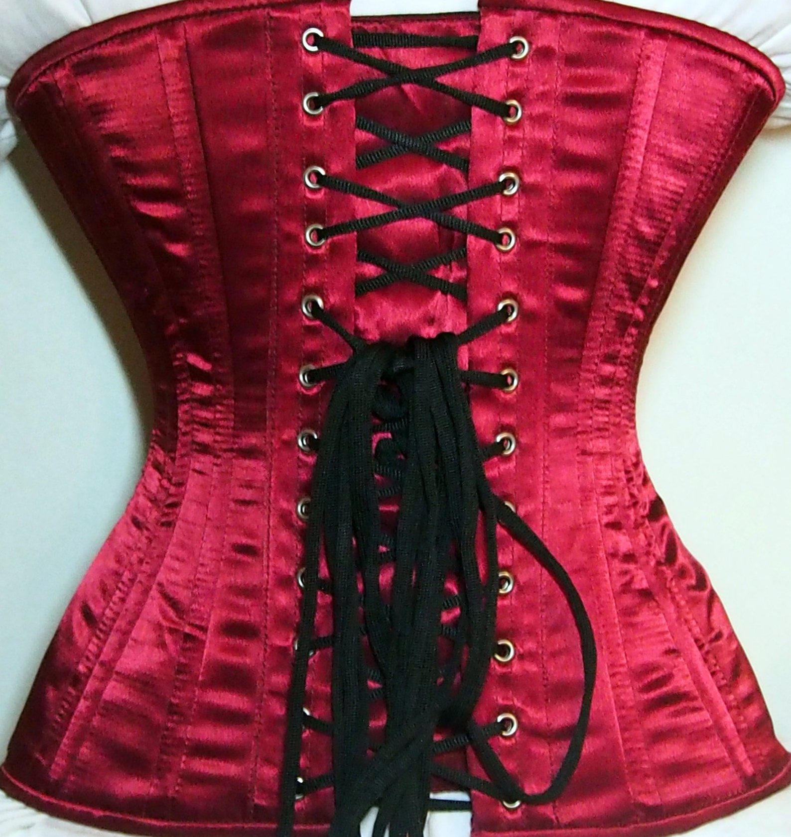 Exclusive Red and Black Corset Covered by Laces. Lace Addicted ...