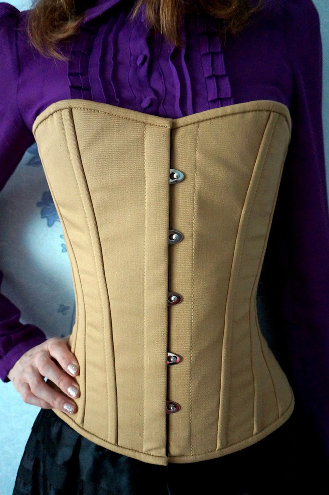 Vintage Cotton Steel-boned Authentic Heavy Corset, Different Colors ...