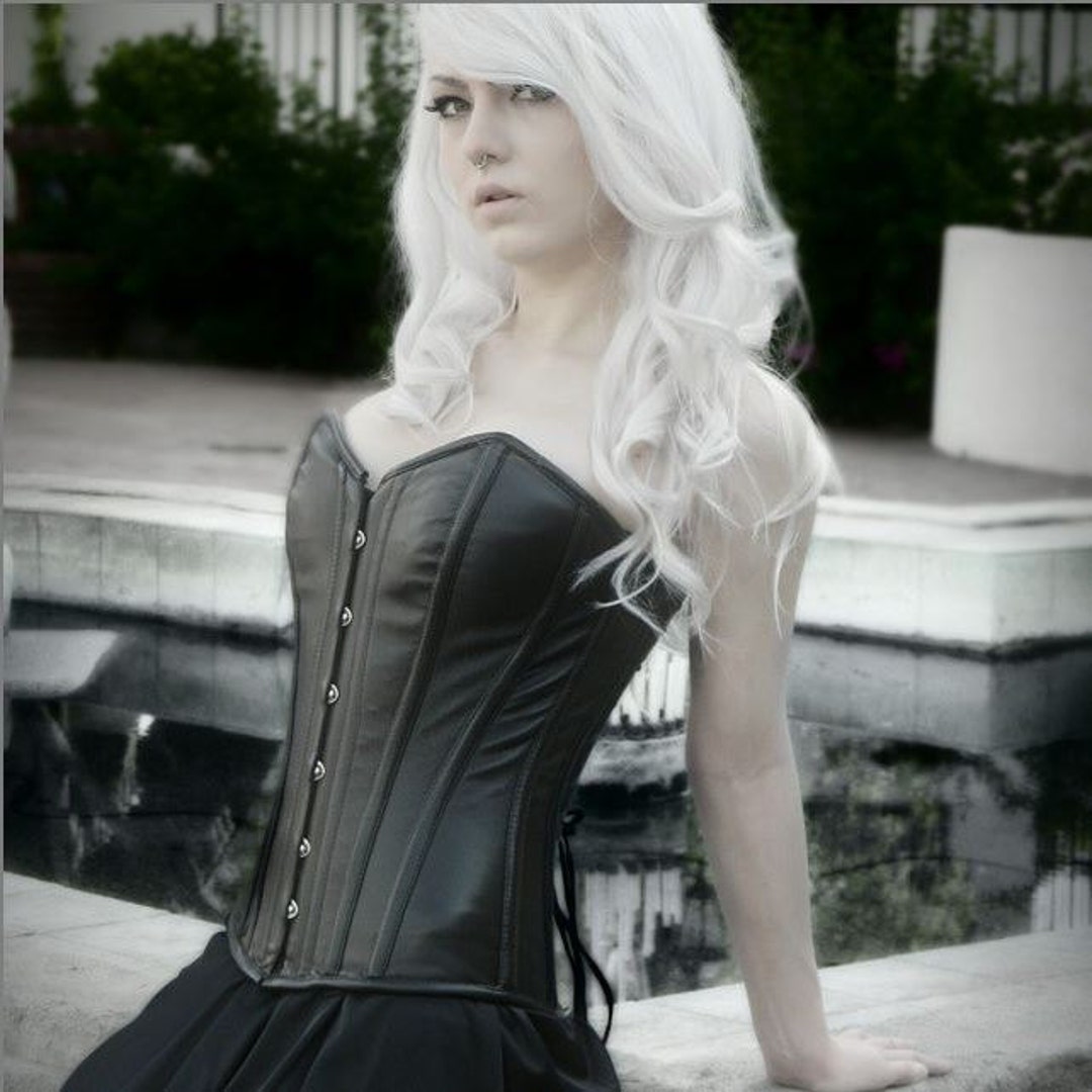 Classic Overbust Lambskin Steel Boned Authentic Heavy Corset Different