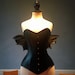 Black Real Leather Corset With Bat Wings Designed by Porcelain Panic ...