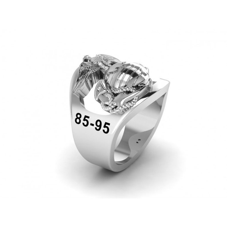 The Marine Corps Ring Rank and Years of Service - Etsy