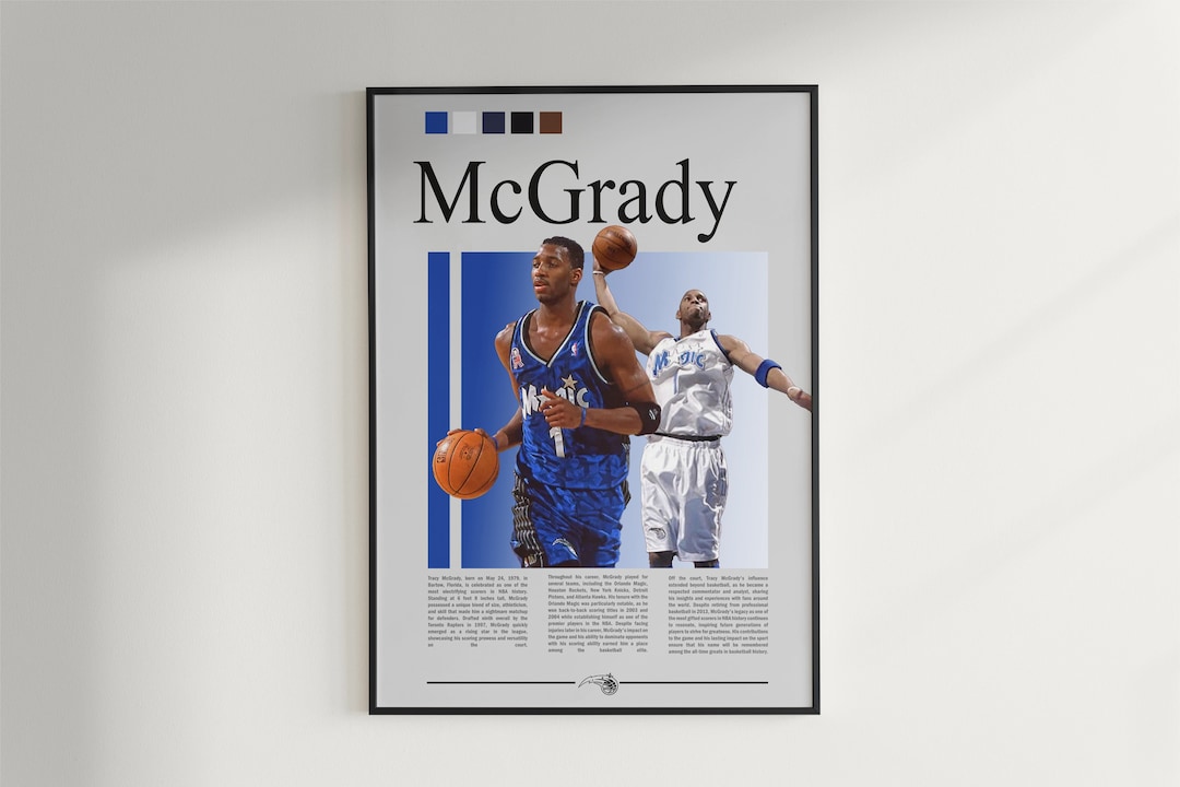 Mcgrady Signature Athlete Poster - Etsy