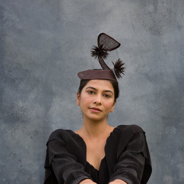 Brown Fascinator - Etsy