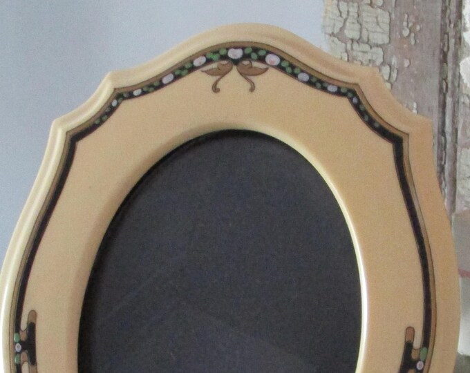 Vintage 1920s-30s Picture Frame, Pyralin Ivory by Dubarry With Hand ...
