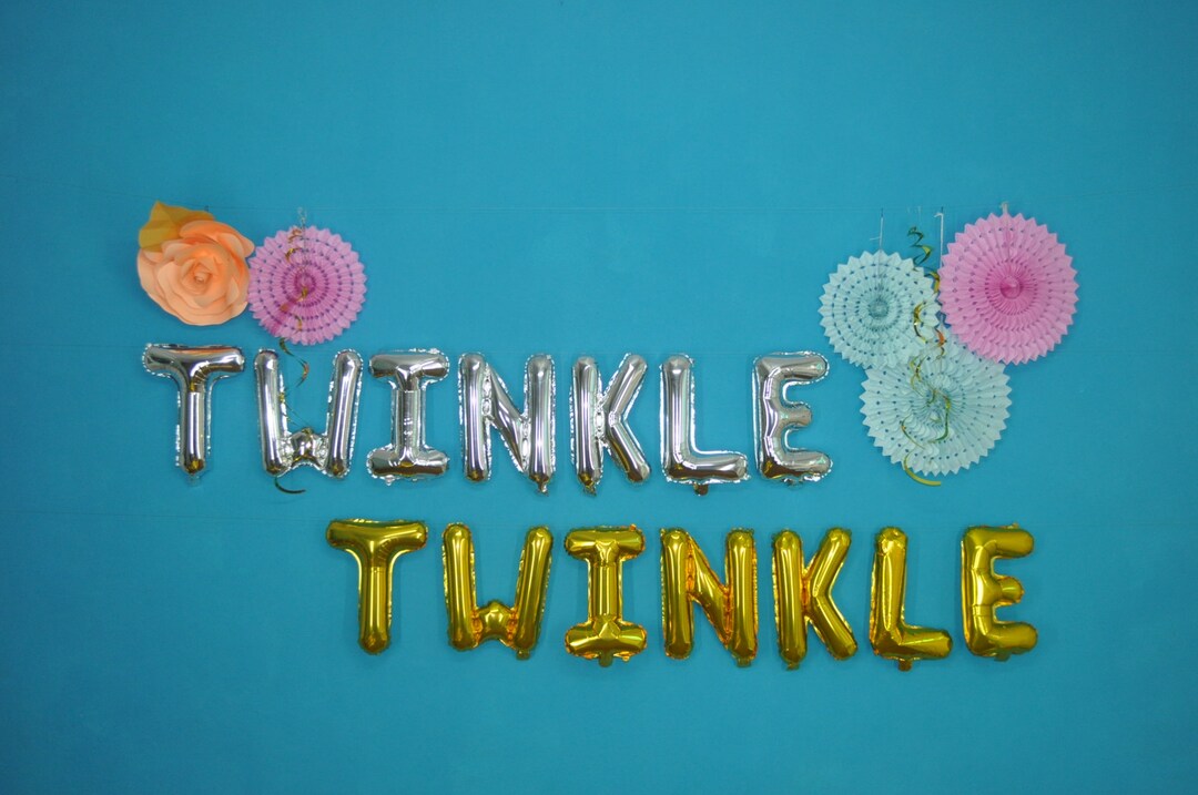 TWINKLE TWINKLE / 1 Balloon Letters and Numbers/ 16 inches 40 - Etsy 日本