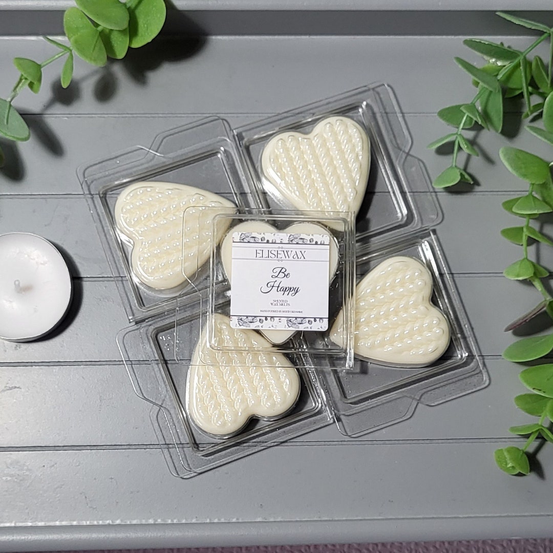 Knitted Heart Wax Melt Clamshell Luxury Strong Scented Home Fragrance ...