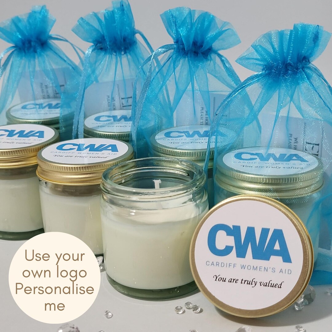 Personalized Logo Mini Soy Candle Favours Corporate Gifts - Etsy UK