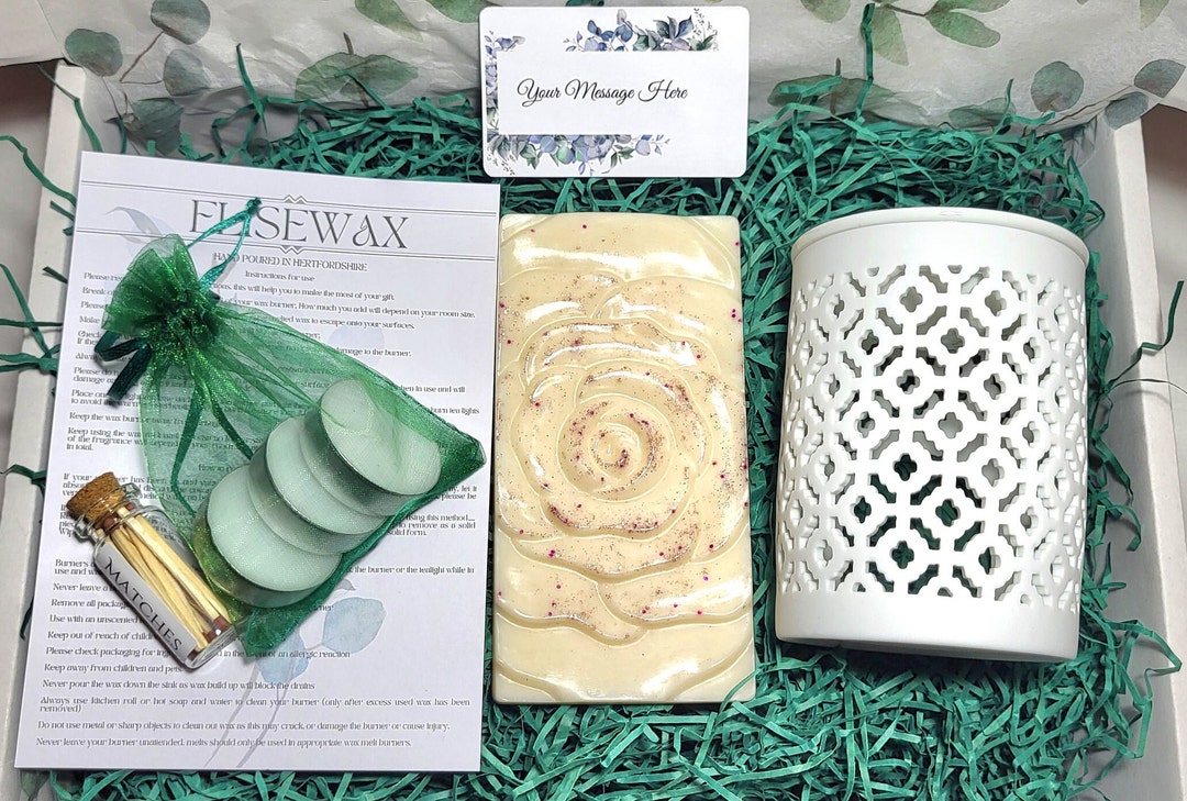 Scented Wax Melt Gift Set: Moroccan Burner, Personalized Card - Etsy UK