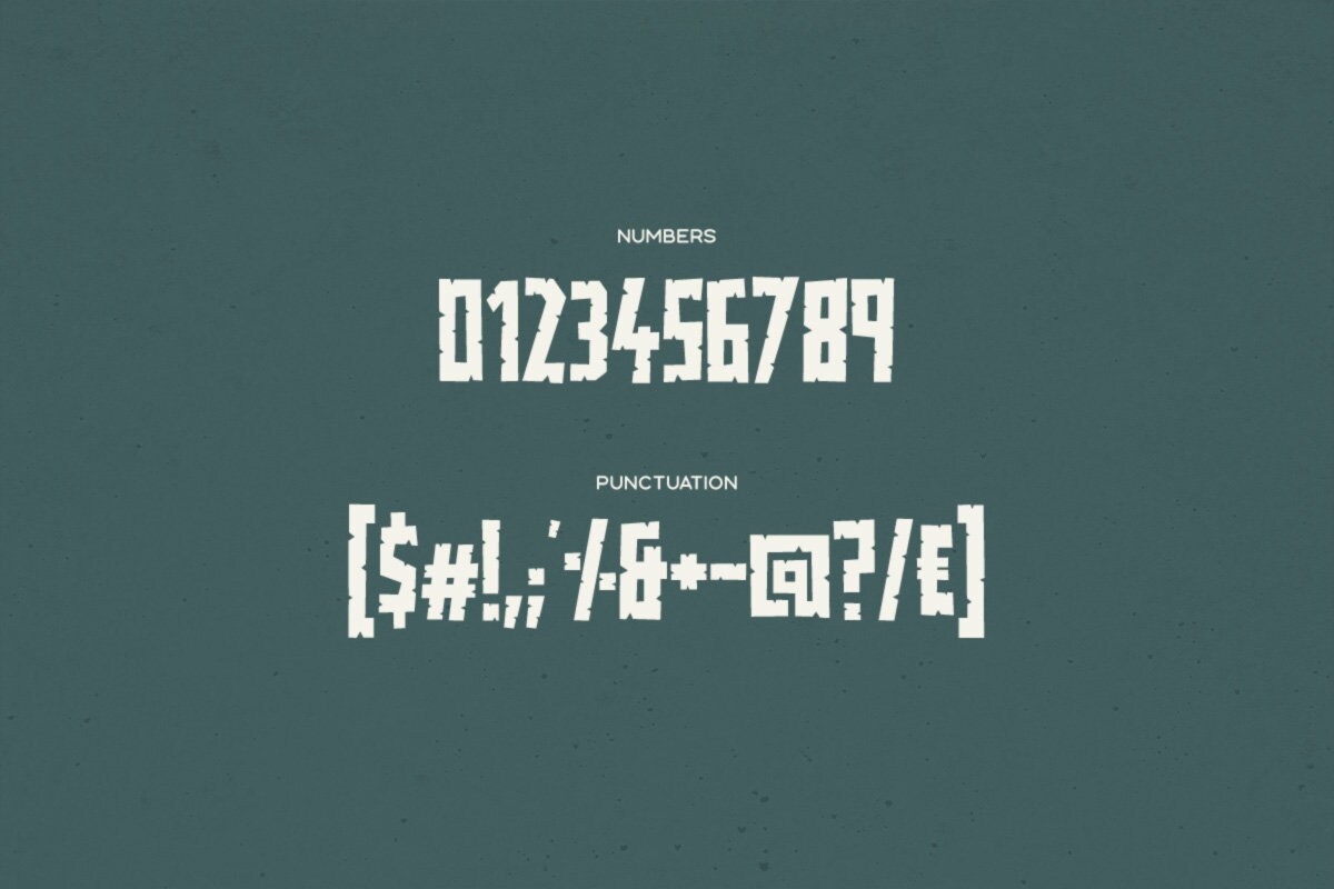 Monolith A Chipped Display Font - Etsy