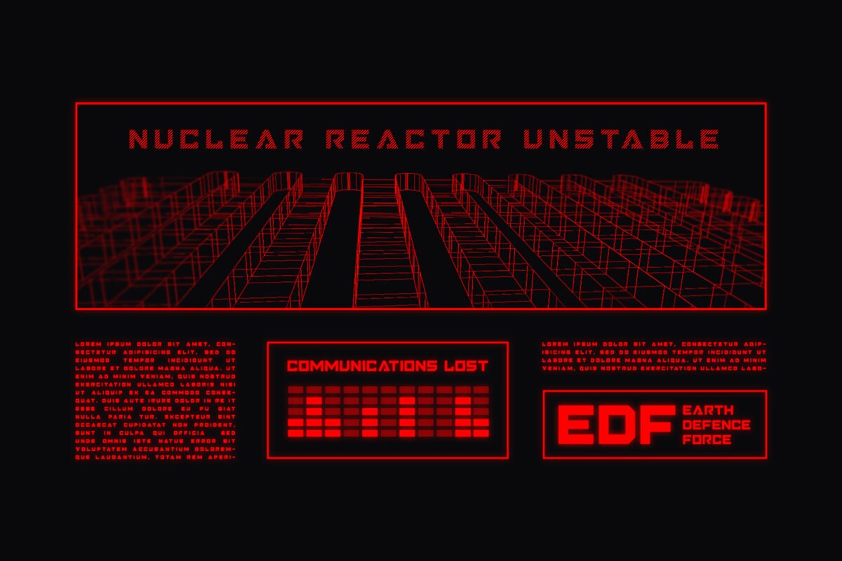 Azurite - A Futuristic Sci-fi Font - Etsy