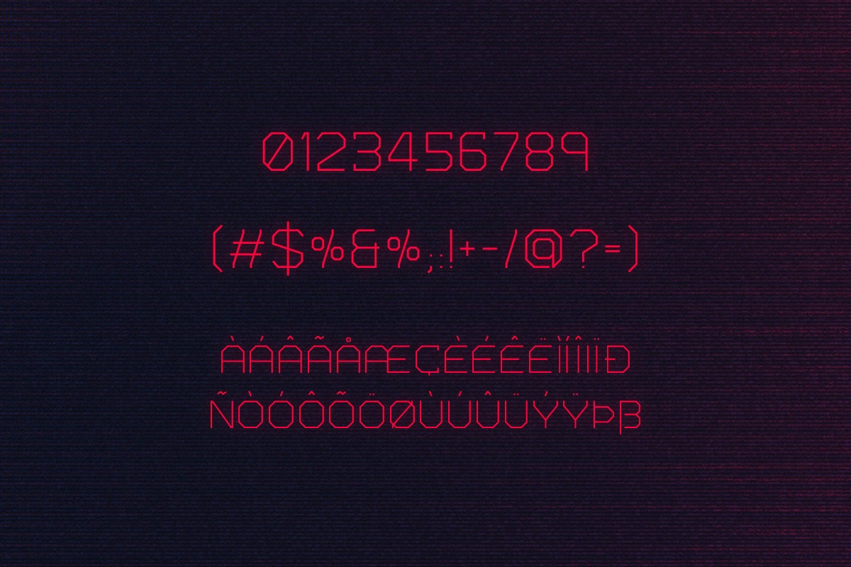 Bios - A Futuristic Sci-fi Font - Etsy