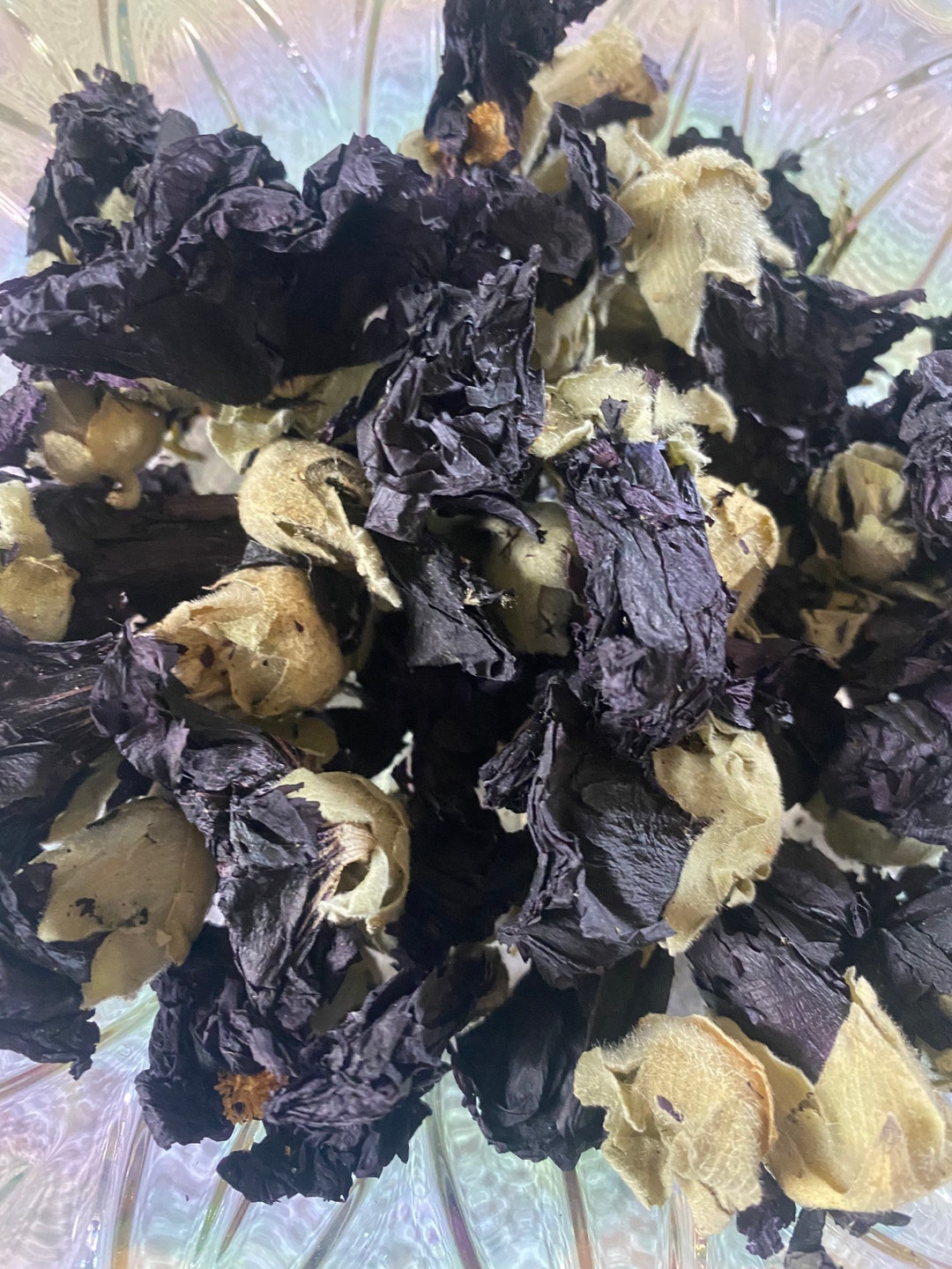 BLACK MALLOW, Black MALVA Flowers, Wild Harvested. Only 2/3 Ounce Left ...