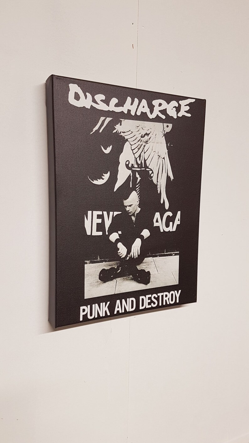 Discharge Punk and Destroy CANVAS LIMITED | Etsy