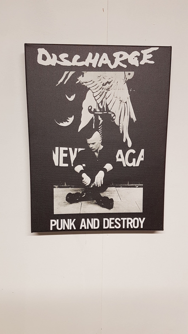 Discharge Punk and Destroy CANVAS LIMITED | Etsy