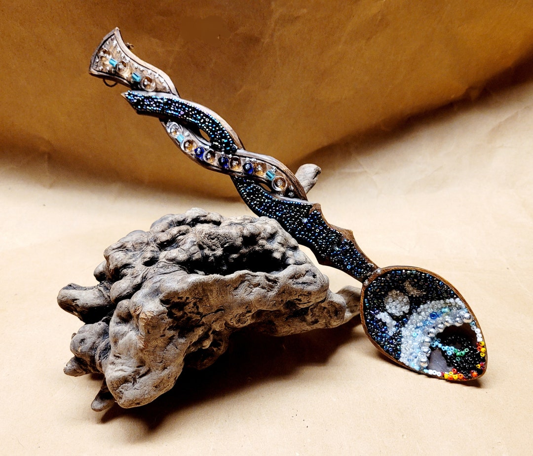 The Beaded Kitchen Witch Spoon Wand - Etsy