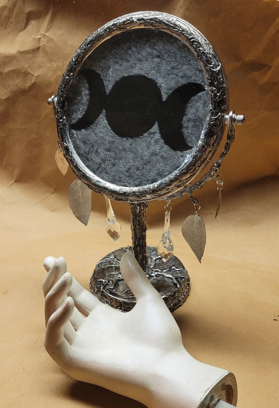 The Triple Moon Tree Mirror - Etsy