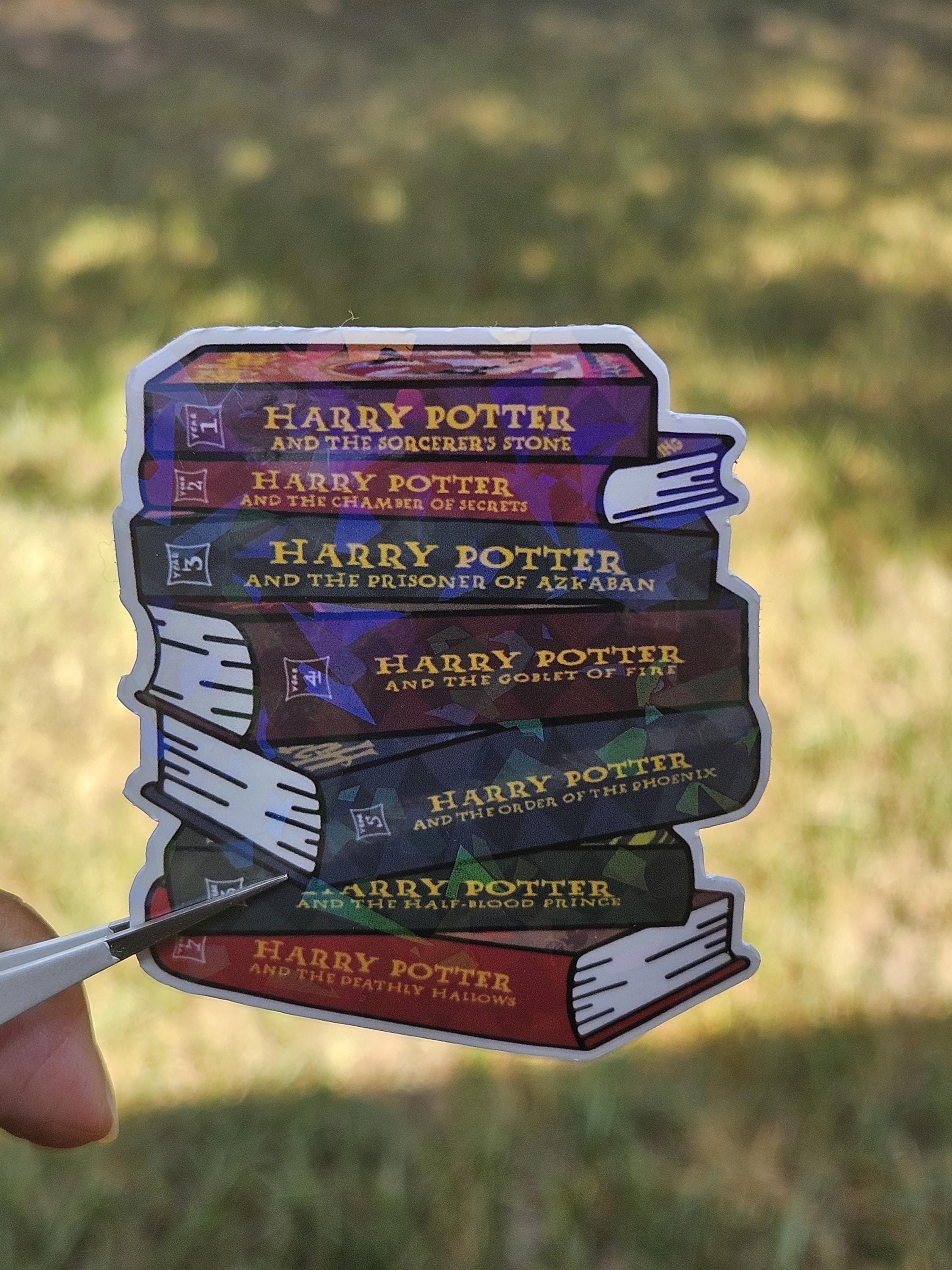 Wizard School Book Stack Sticker, Magical Inspired Vinyl Decal, Cute ...