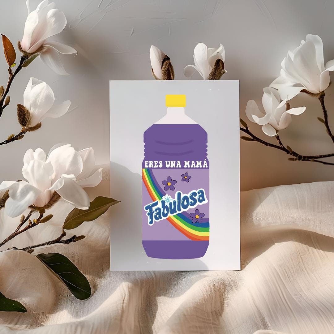 Mama Fabulosa Greeting Card | Spanish Mother’s Day Card | Tarjeta Para ...