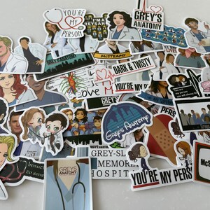 Greys Anatomy Stickers/ Inspired/ Derek Shepard/ Meredith Grey/ Seattle ...