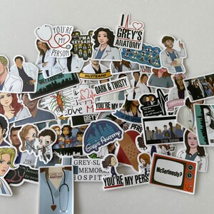 Greys Anatomy Stickers/ Inspired/ Derek Shepard/ Meredith Grey/ Seattle ...