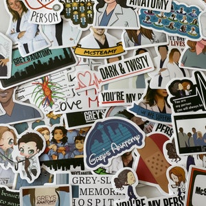 Greys Anatomy Stickers/ Inspired/ Derek Shepard/ Meredith Grey/ Seattle ...