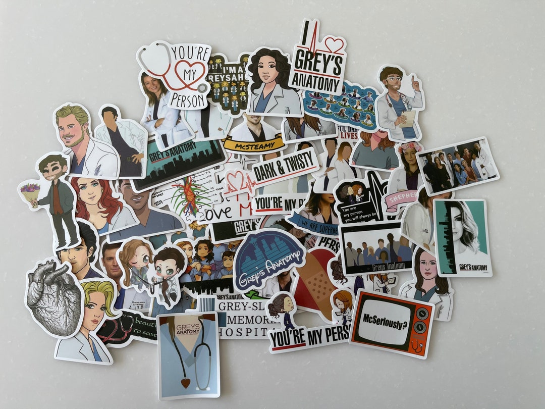 Greys Anatomy Stickers/ Inspired/ Derek Shepard/ Meredith Grey/ Seattle ...