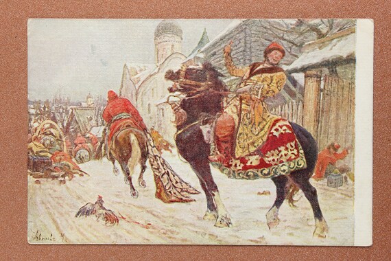 Russian Oprichnik of Tsar Ivan the Terrible in Novgorod. Old - Etsy