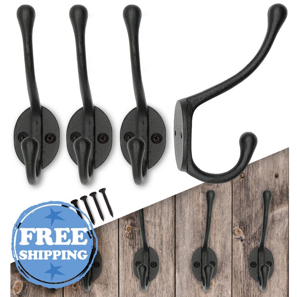 Cast Iron Coat Hooks - Etsy