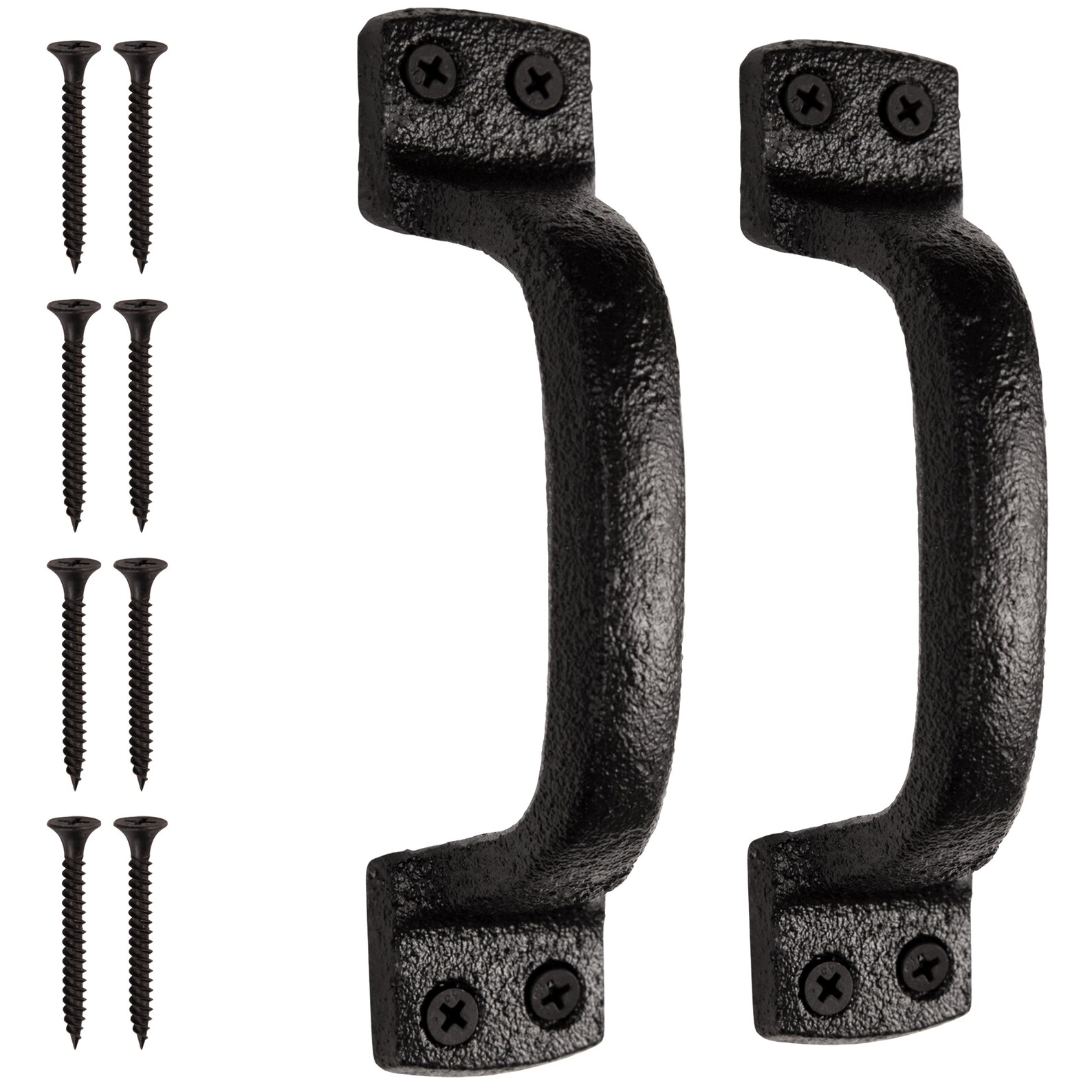 Rustic Gate Handles set of 2 Black Farmhouse Cast Iron - Etsy