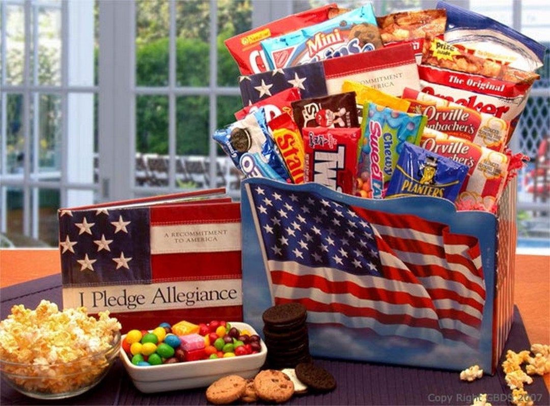 PATRIOTIC THEMED GIFT America the Beautiful Snack Gift Box - Etsy