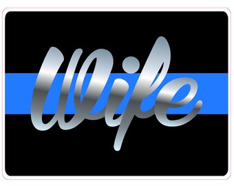 Thin Blue Line Text - Etsy