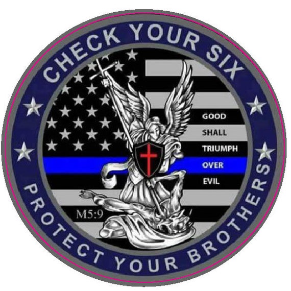 CHECK YOUR SIX Protect Your Brothers Sticker for Metal | Etsy