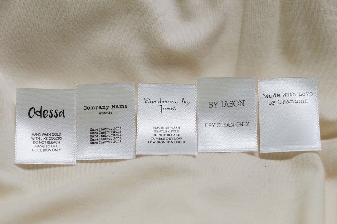 High Quality Custom Printed Satin Label -high Resolution Print- White ...