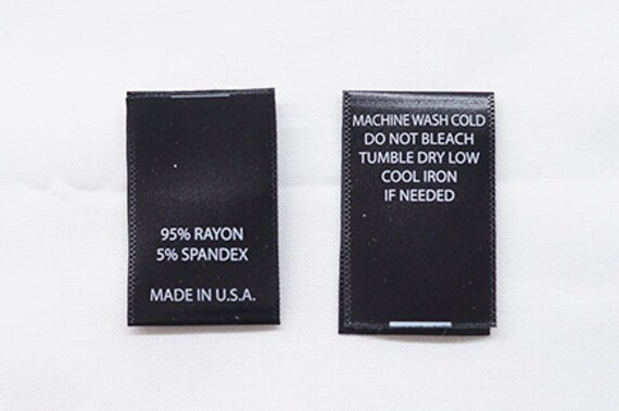 Black clothing label store