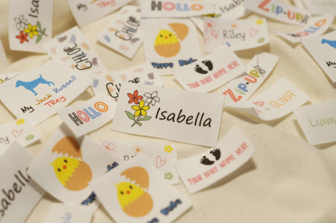 Fabric Tag, Organic White Cotton Clothing Personalized Labels Tags ...