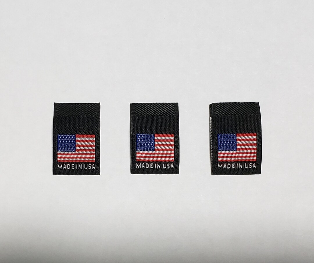 High Quality Woven Flag Labels for Clothing With "made in Usa" - Center ...