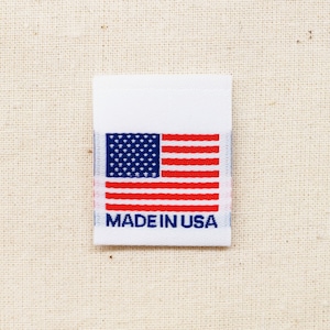 High Quality Woven Flag Labels for Clothing With "made in Usa" - Center ...