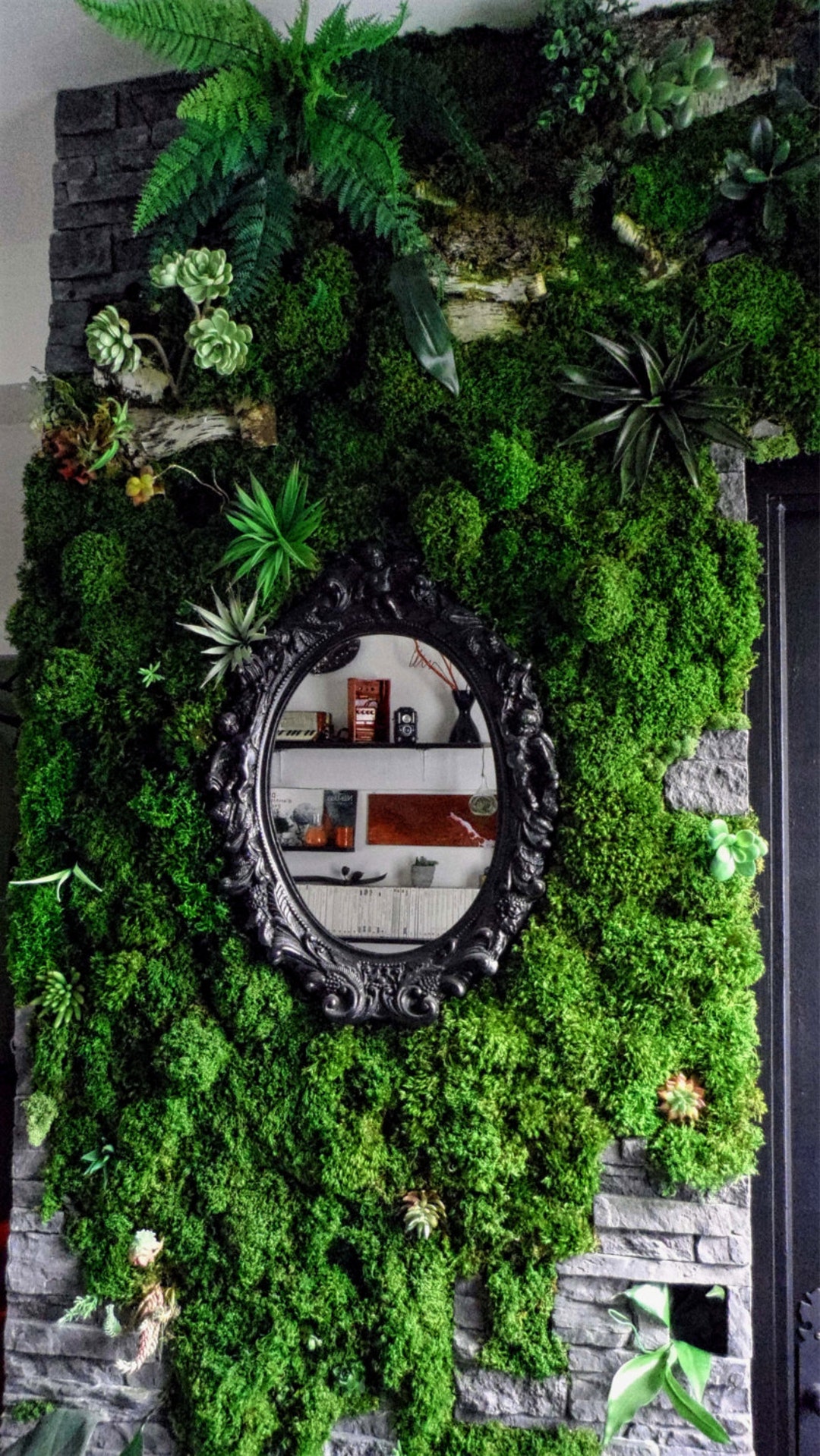 Green Wall, Wall, Frame, Plant Table, Plant Framework Lichen Green ...