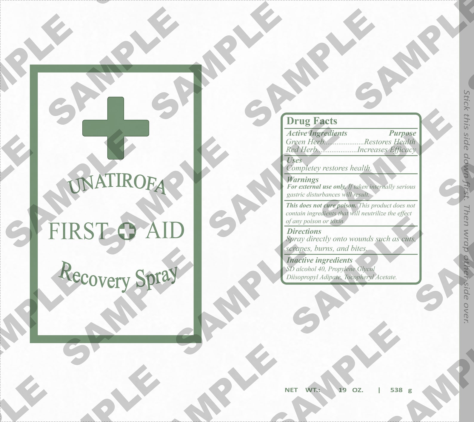 Resident Evil Unatirofa First Aid Spray Can Labels | Digital Download ...