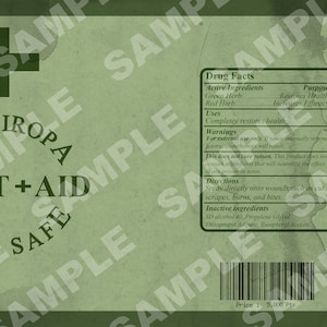Resident Evil 4 VR (2021) Cinatiropa First Aid Spray Labels - Etsy