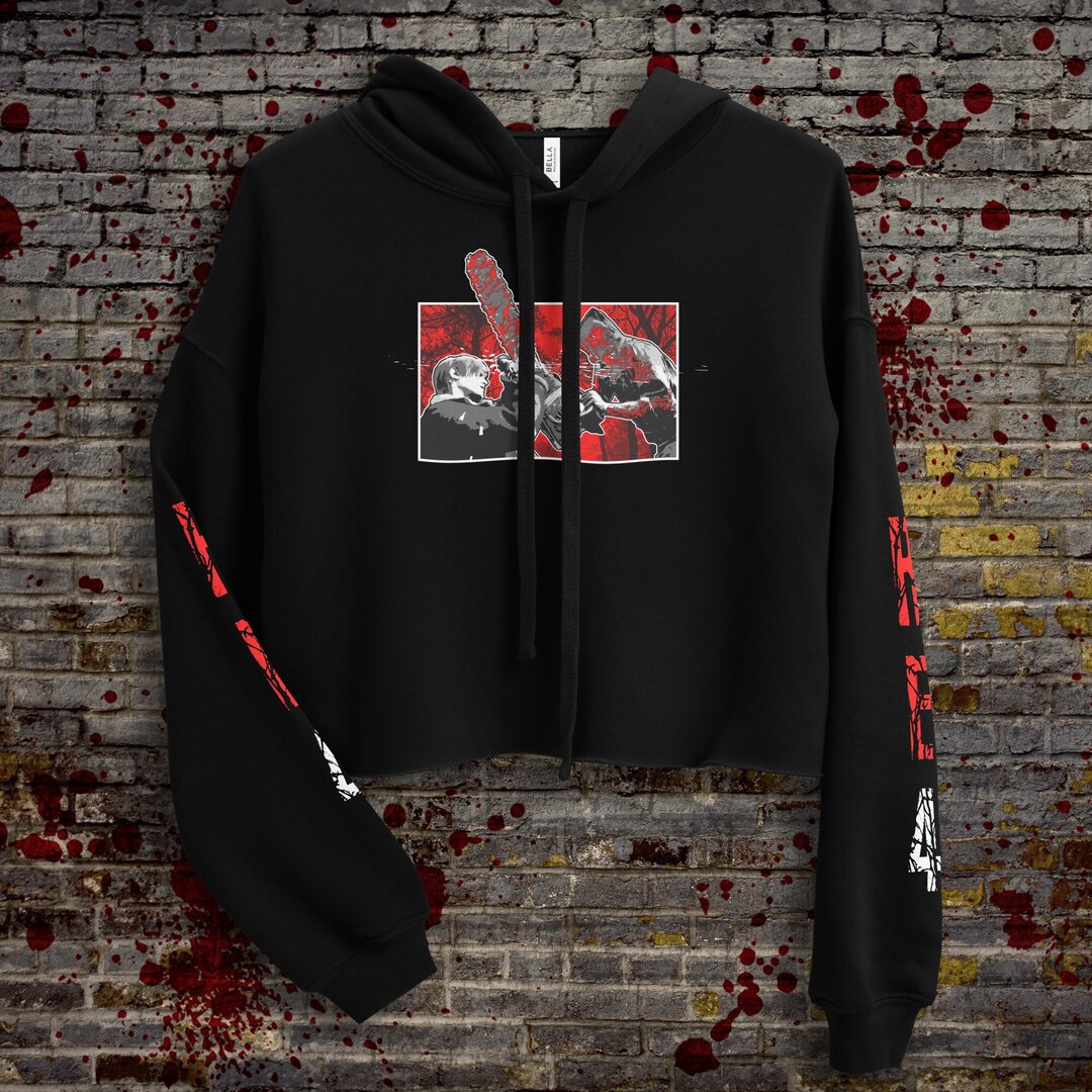 RE4 Leon Knife Parry Crop Hoodie - Etsy