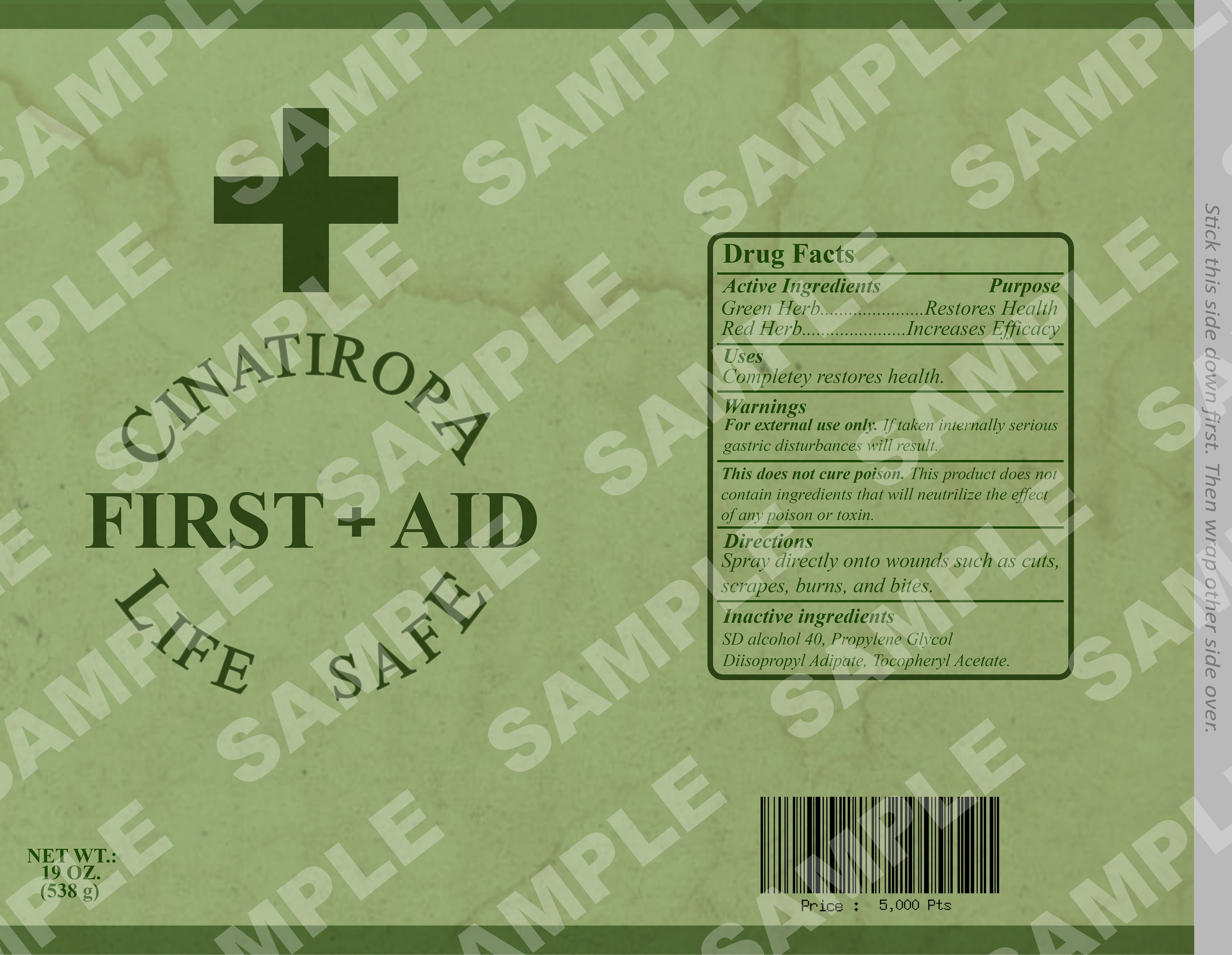 Resident Evil Cinatiropa First Aid Spray Can Labels Digital - Etsy