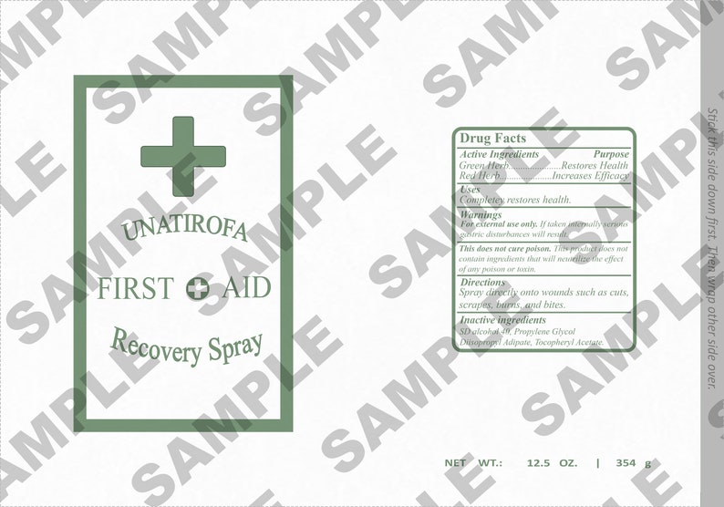 Resident Evil Unatirofa First Aid Spray Can Labels | Digital Download ...