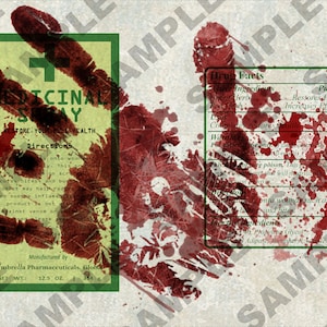 Resident Evil Medicinal Spray First Aid Spray Can Labels | Digital ...