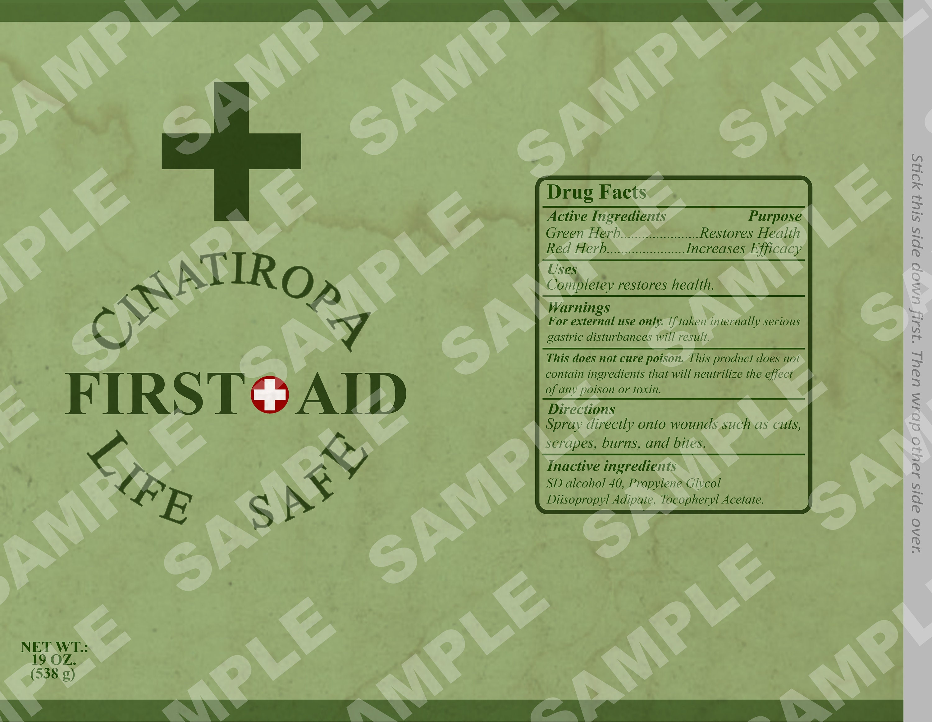 Resident Evil Cinatiropa First Aid Spray Can Labels Digital - Etsy