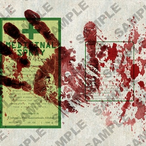 Resident Evil Medicinal Spray First Aid Spray Can Labels | Digital ...
