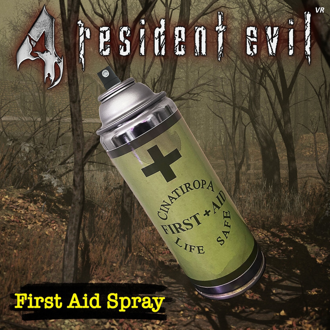 Resident Evil 4 VR (2021) Cinatiropa First Aid Spray Labels - Etsy
